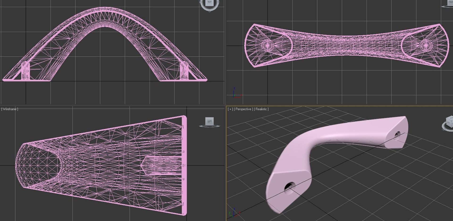 3d Model Furniture Handle