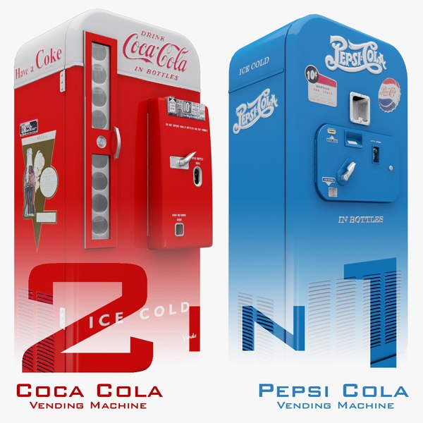 3d model coca cola vending machine