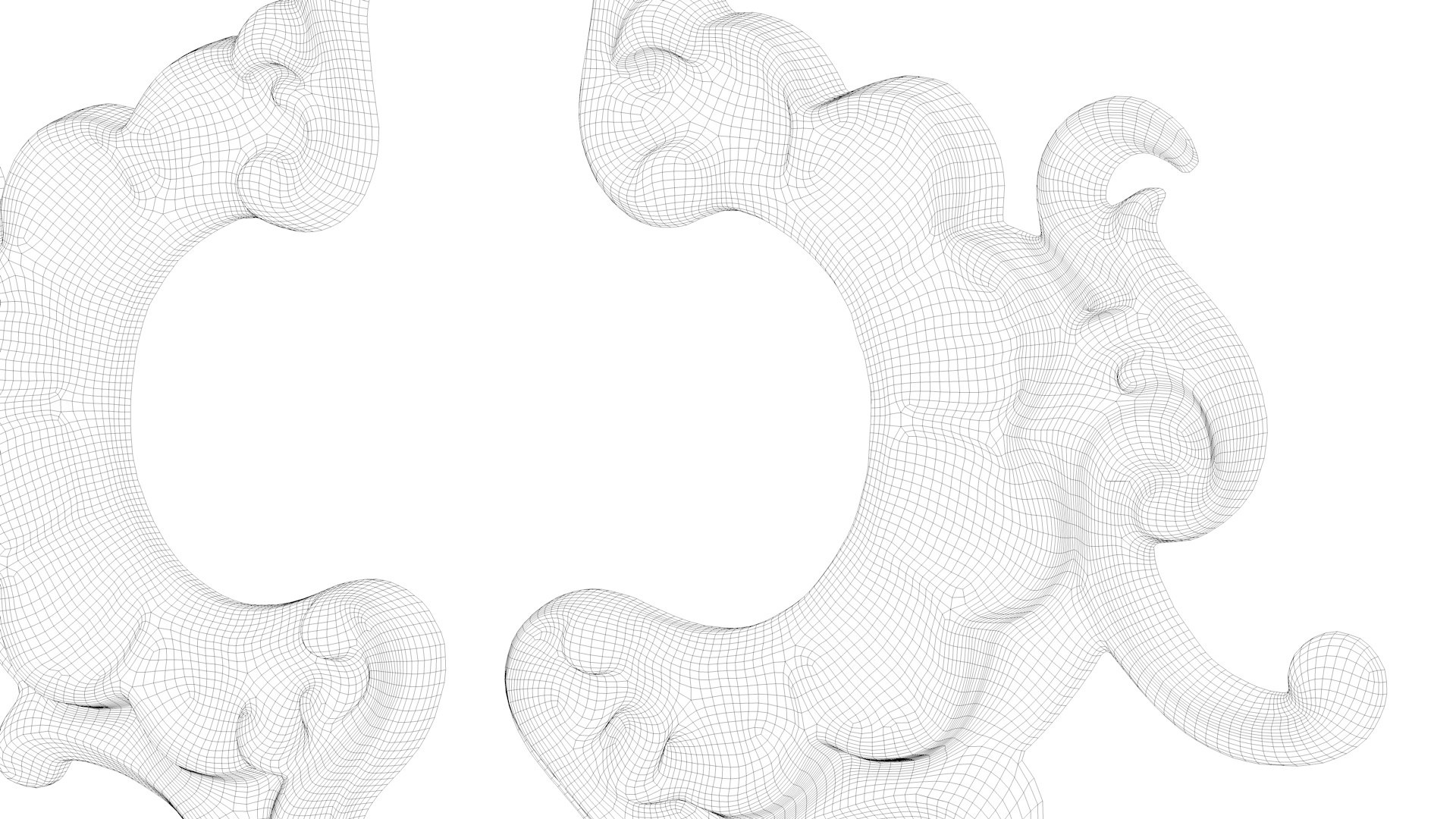 Plaster Decorative Bow DS420 3D Model - TurboSquid 2384195