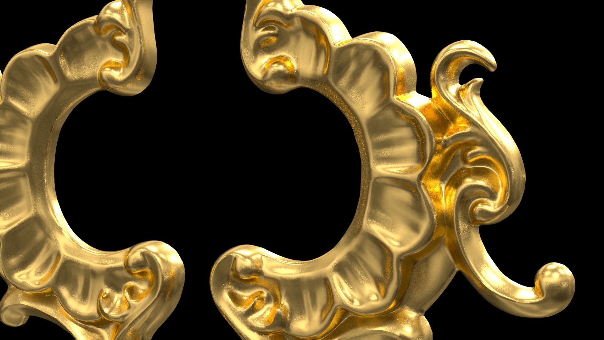 Plaster Decorative Bow DS420 3D Model - TurboSquid 2384195