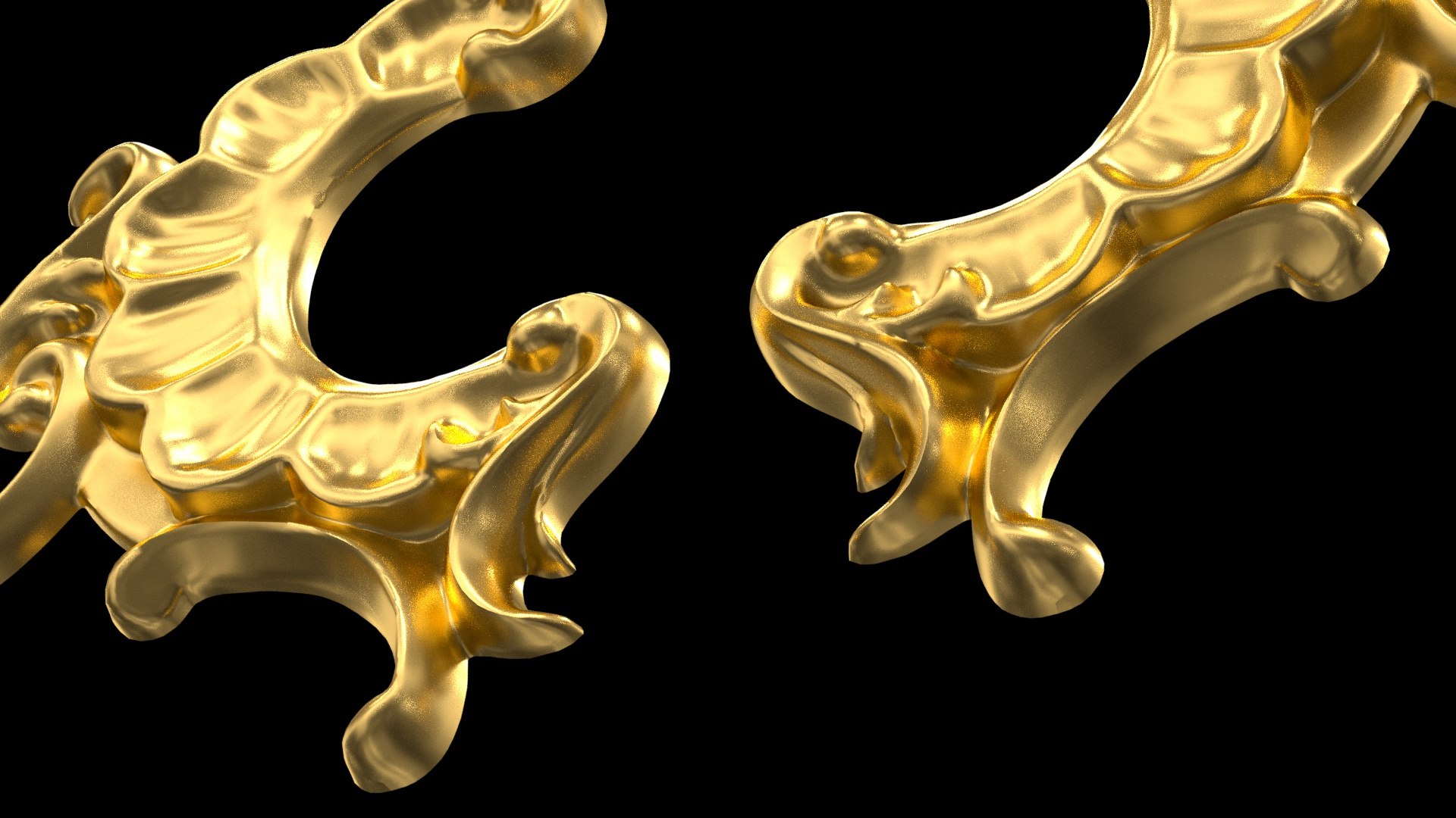 Plaster Decorative Bow DS420 3D Model - TurboSquid 2384195