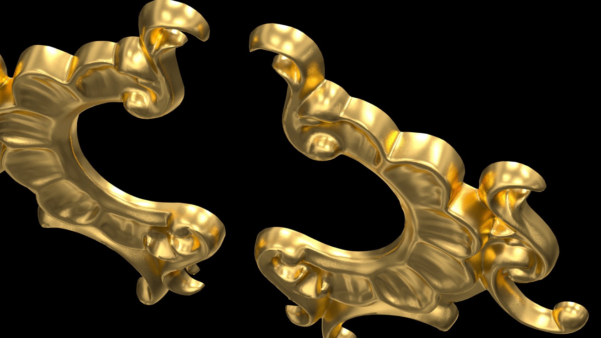 Plaster Decorative Bow DS420 3D Model - TurboSquid 2384195