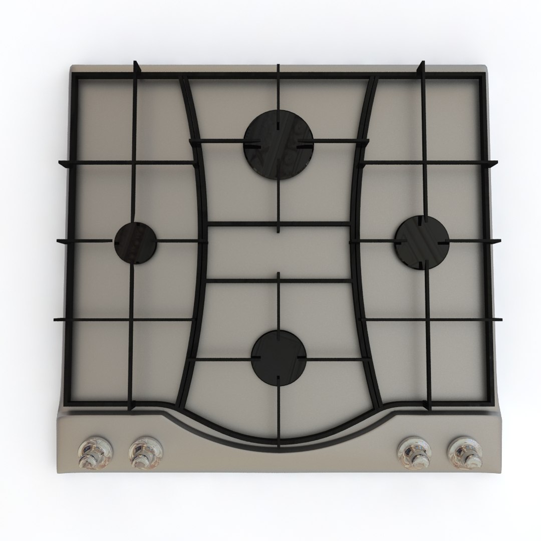 3d Gas Hob Model