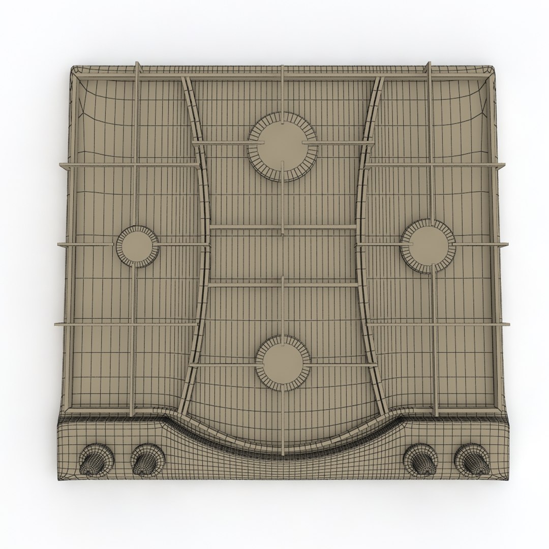 3d Gas Hob Model