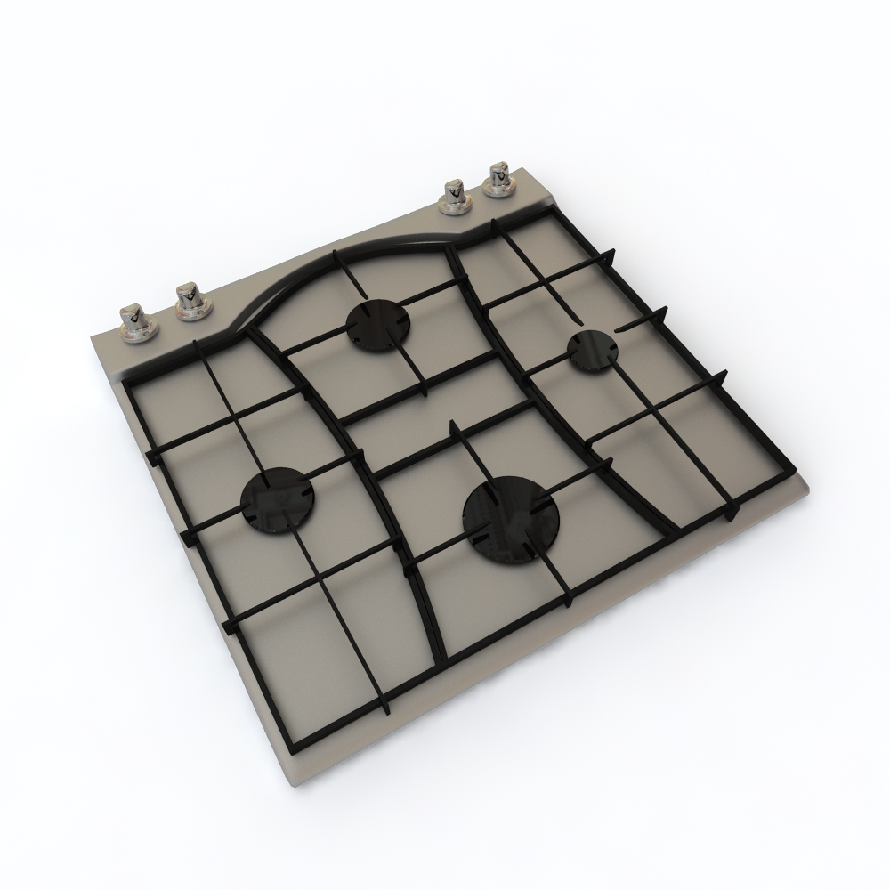 3d gas hob model