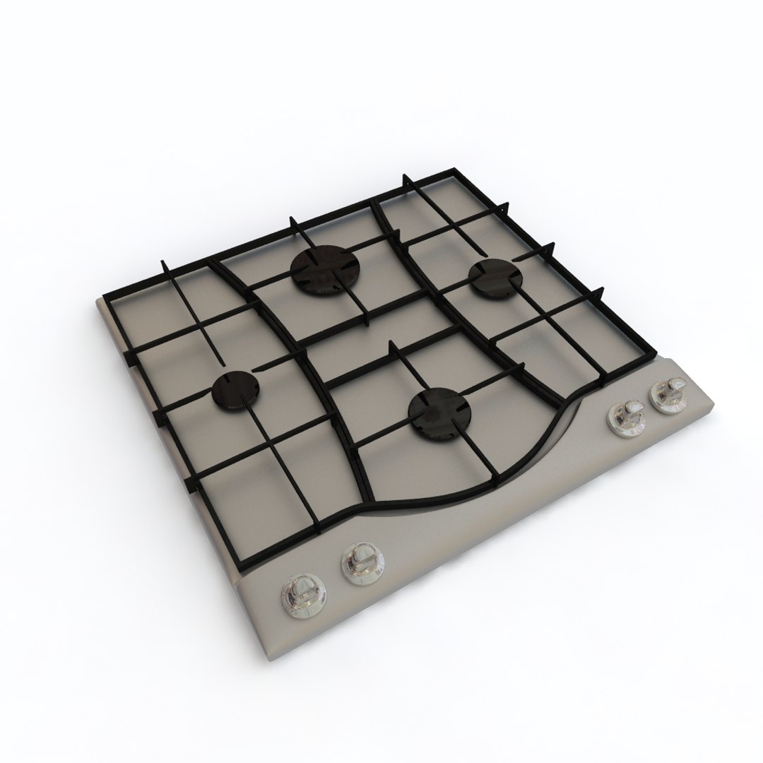 3d Gas Hob Model