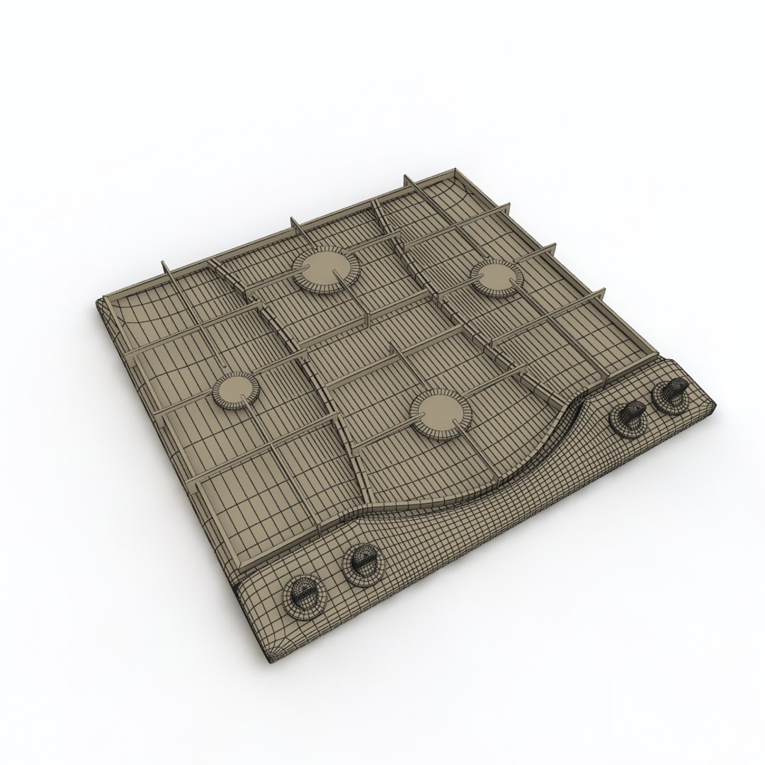 3d Gas Hob Model
