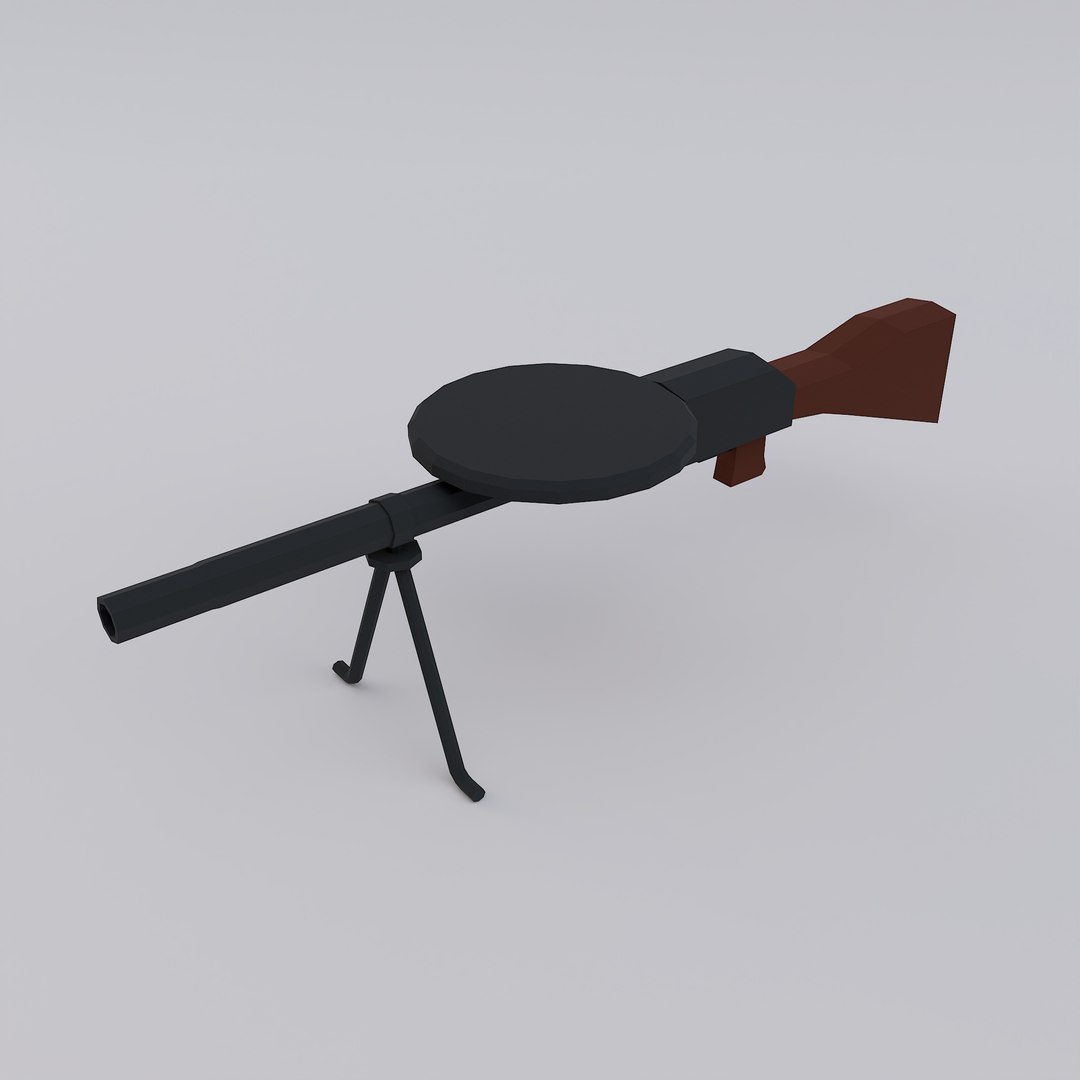 LEWIS Light Machine Gun Model - TurboSquid 1992585