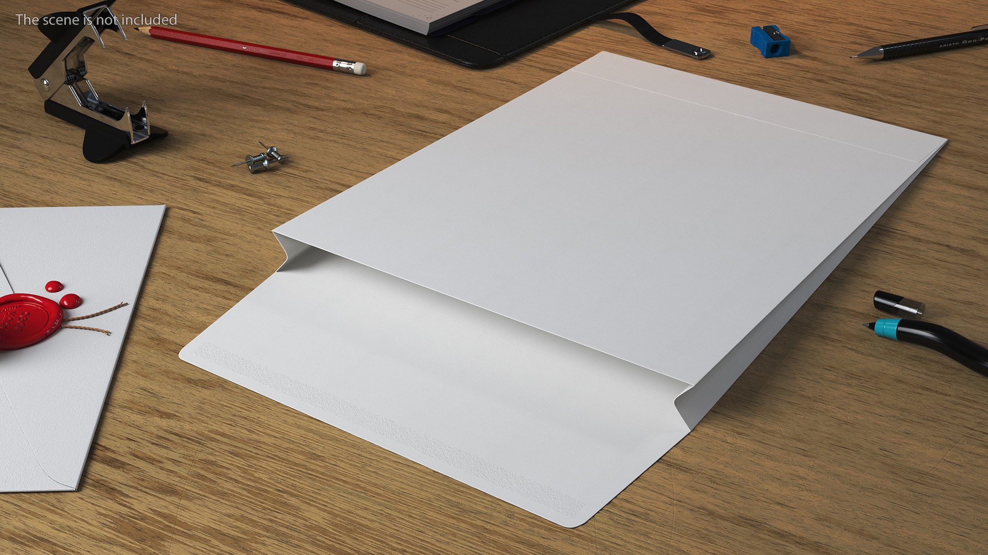 White Gusset Envelope Rigged 3D Model - TurboSquid 2211469
