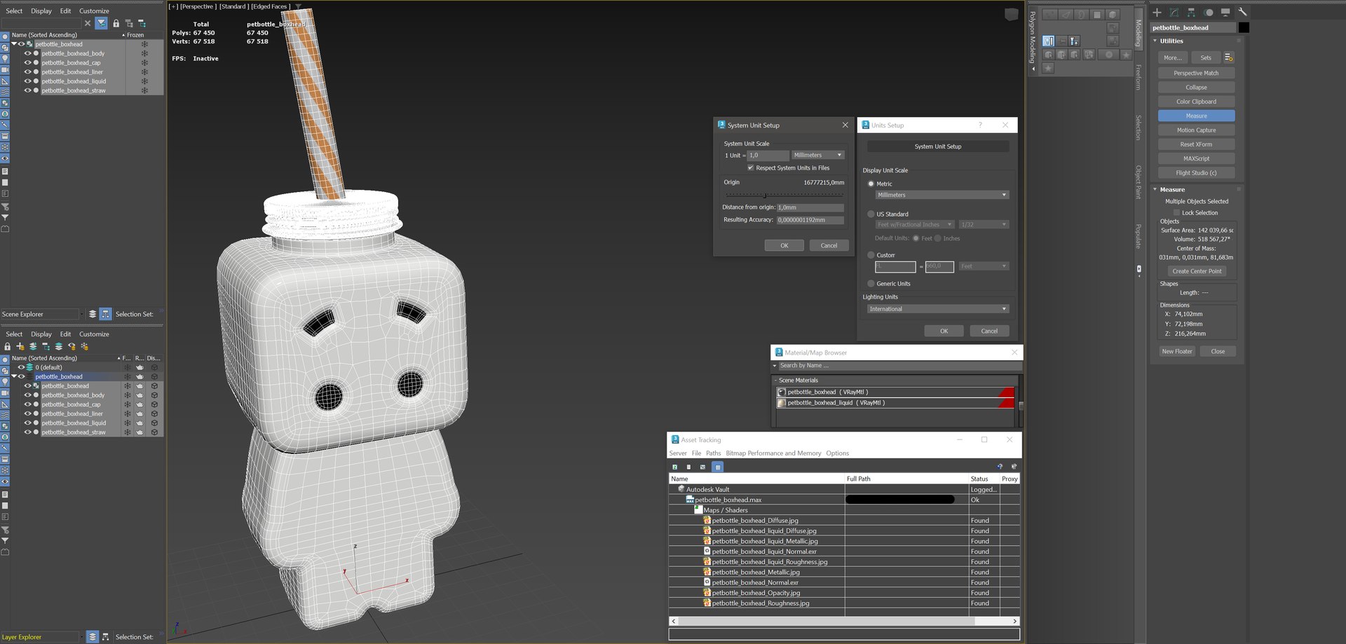 3D PET Bottle Boxhead - TurboSquid 2281207