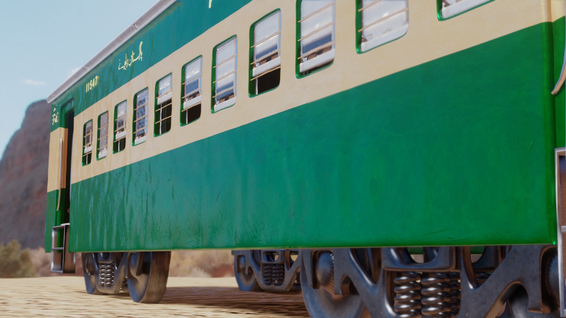 3D Model Pakistani Train Interior - TurboSquid 1392659