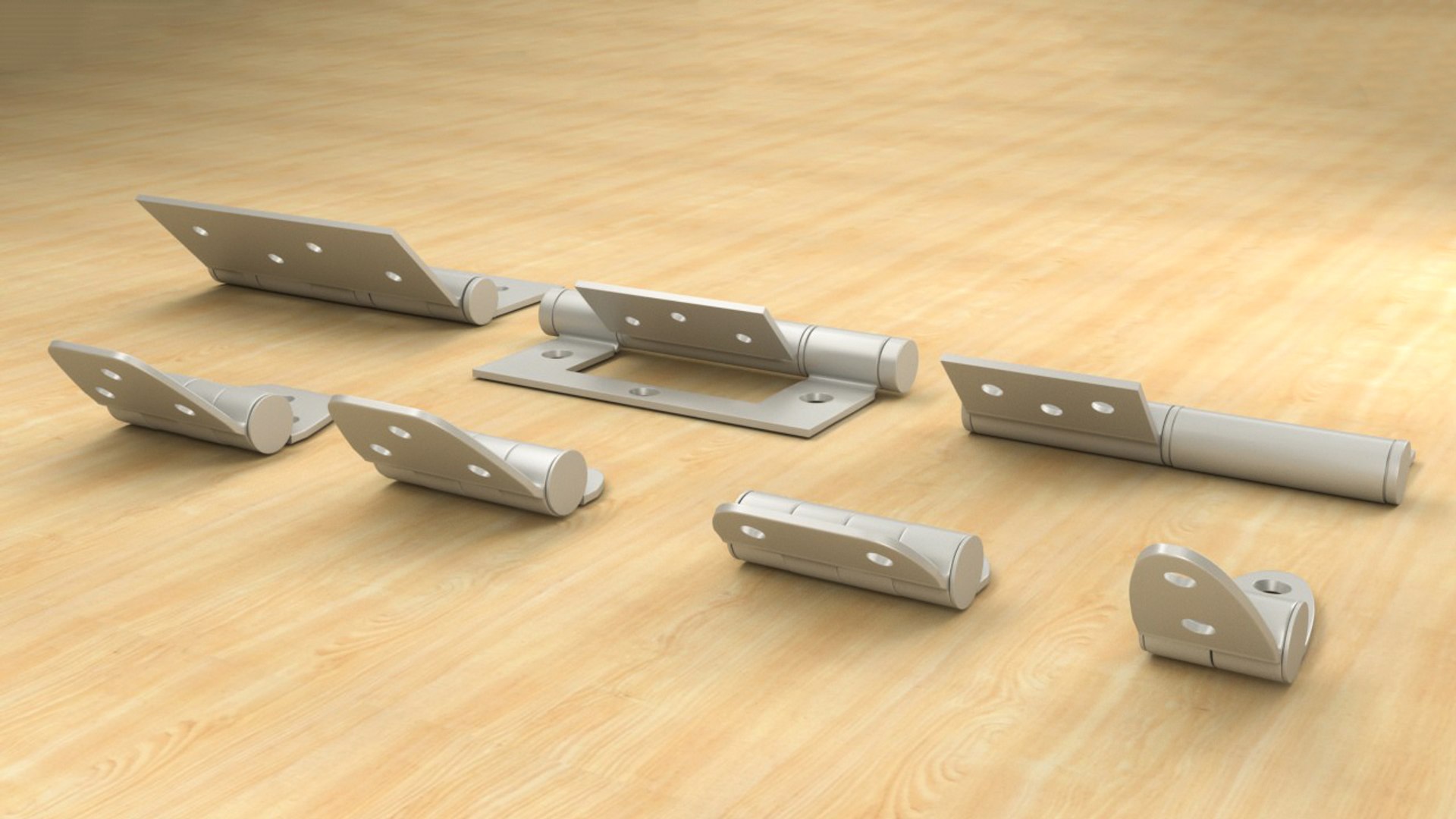 Hinges 3D Model - TurboSquid 1453553