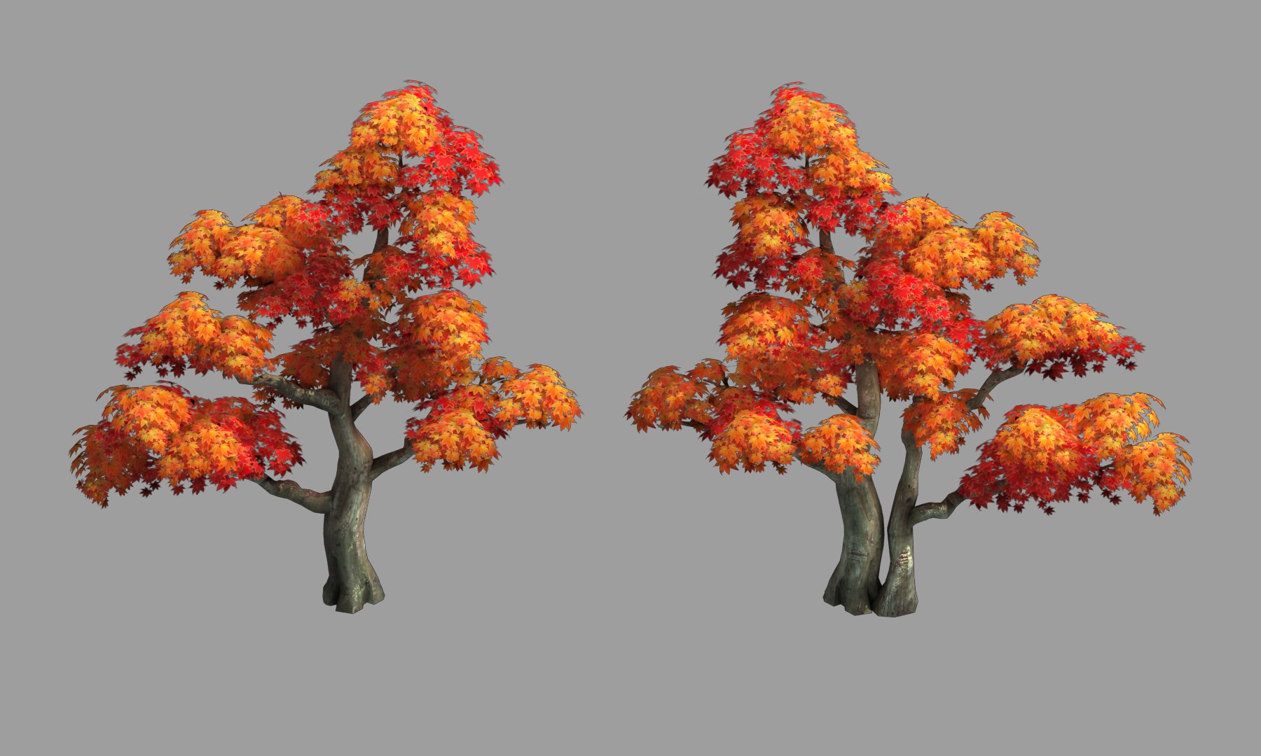3D forest - maple trees model - TurboSquid 1448947