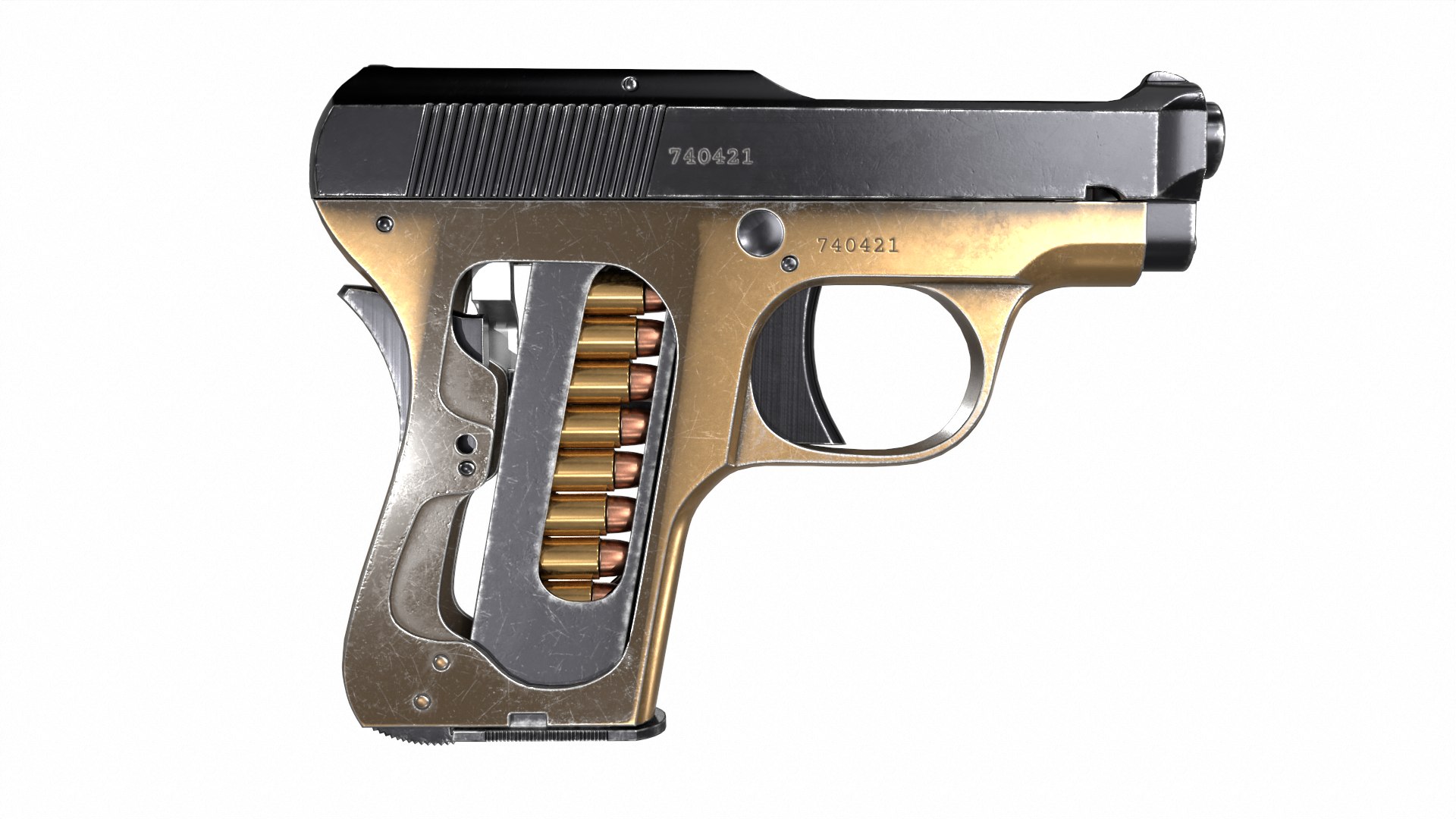 3D Beretta M418 Model - TurboSquid 1961346