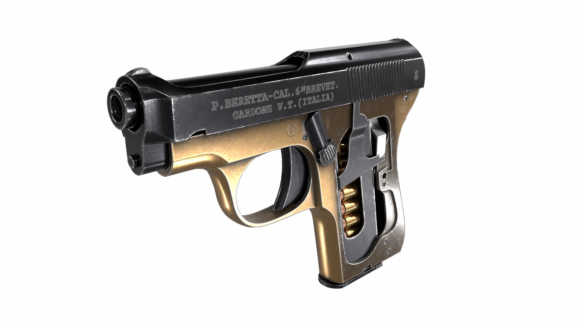3D Beretta M418 Model - TurboSquid 1961346
