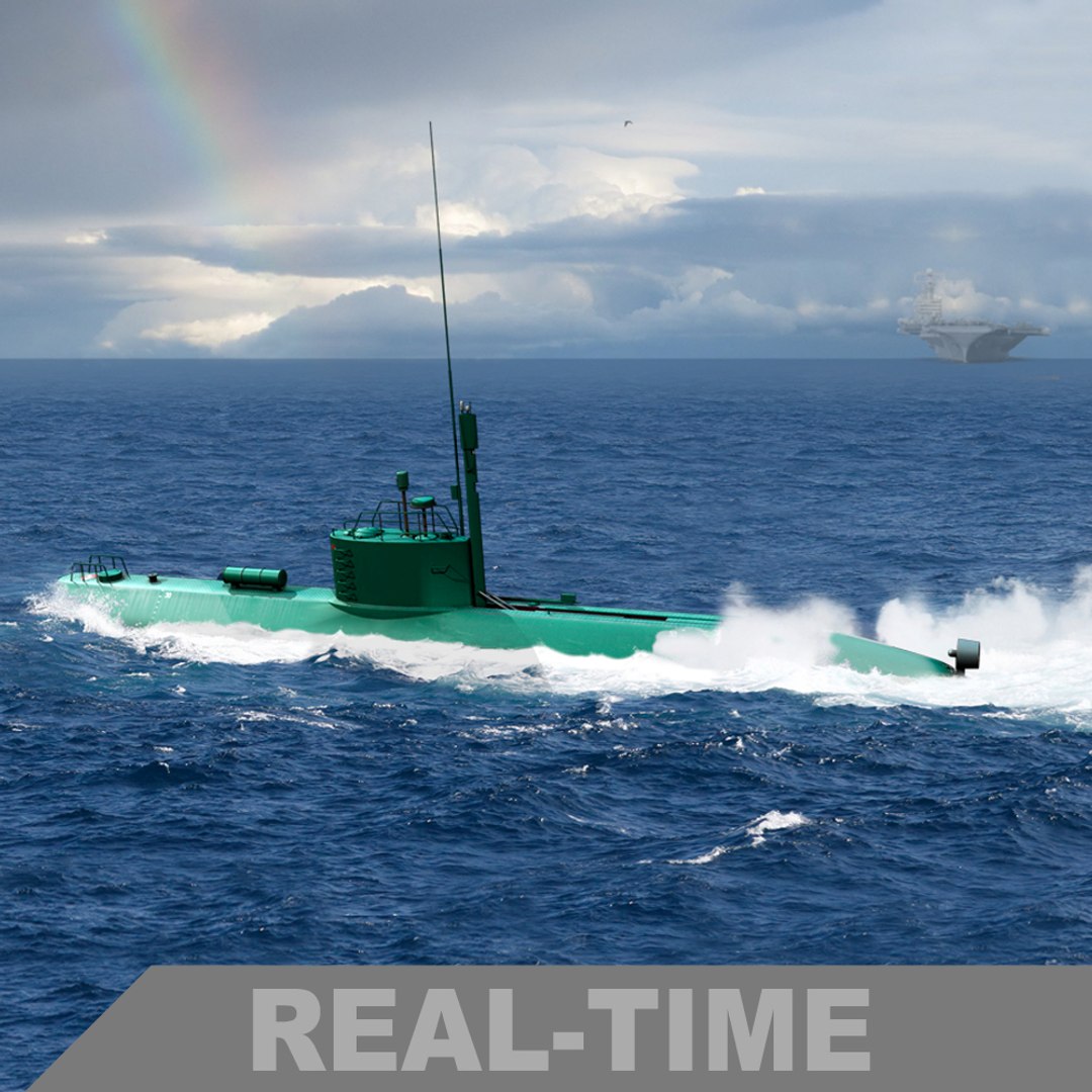 3d Iranian Ghadir Class Submarine Model