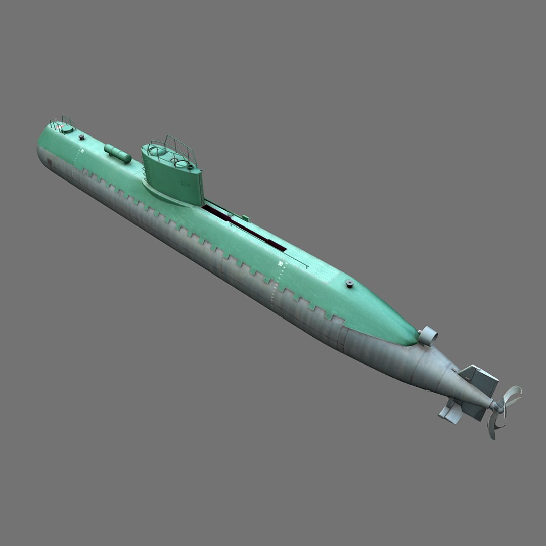 3d Iranian Ghadir Class Submarine Model