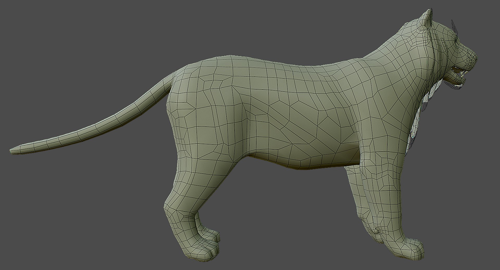 Realistic Tiger 3d Model
