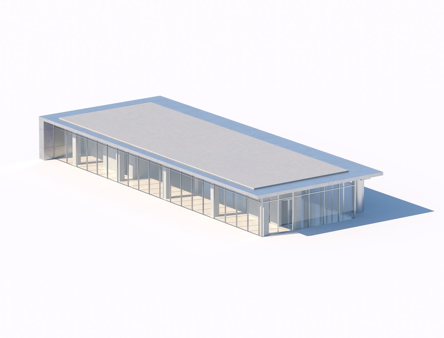 3D model pavilion or exhibition hall 3d model - TurboSquid 1722607