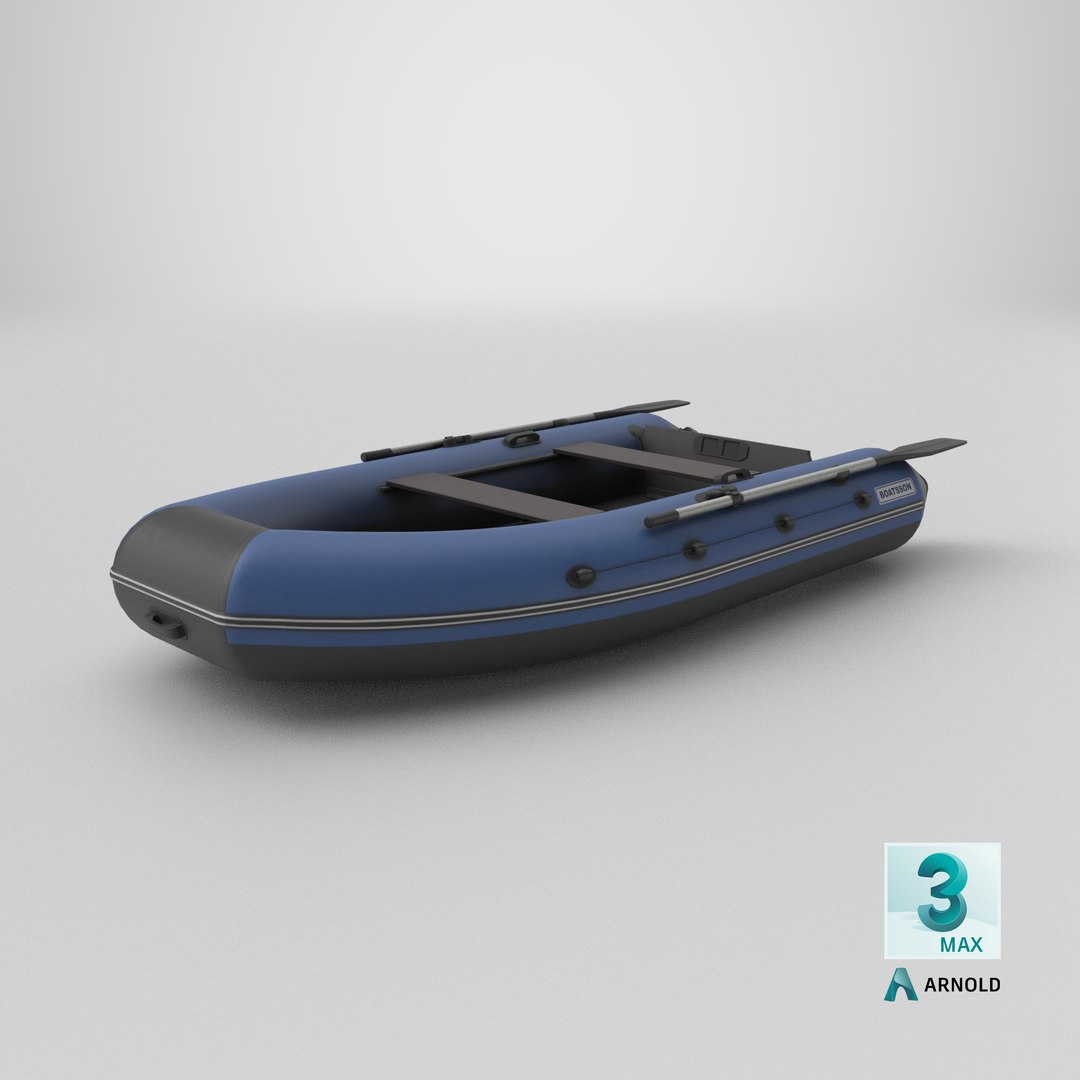 Blue Inflatable Boat 3D Model - TurboSquid 2118933