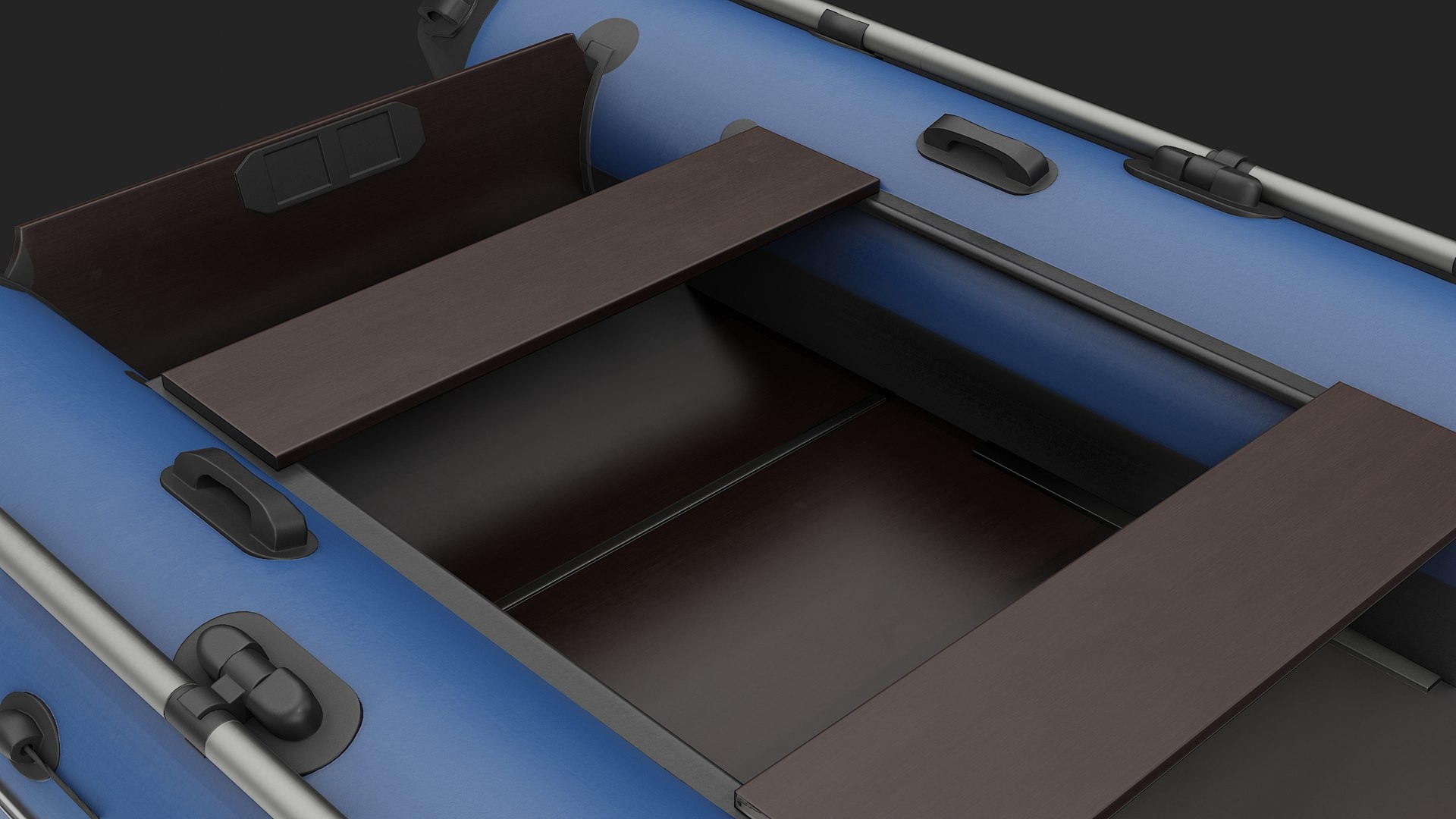 Blue Inflatable Boat 3D Model - TurboSquid 2118933