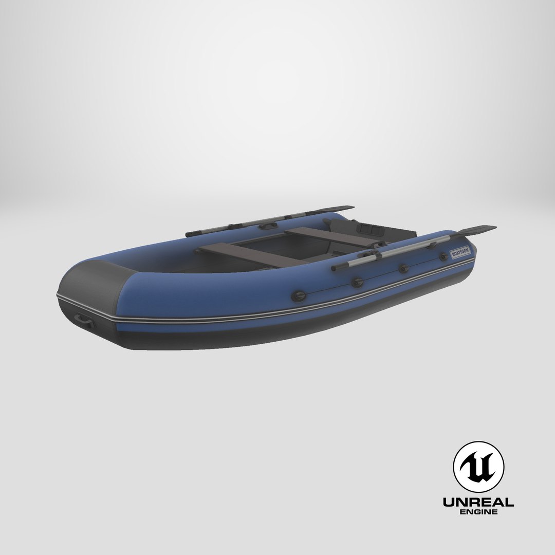 Blue Inflatable Boat 3D Model - TurboSquid 2118933