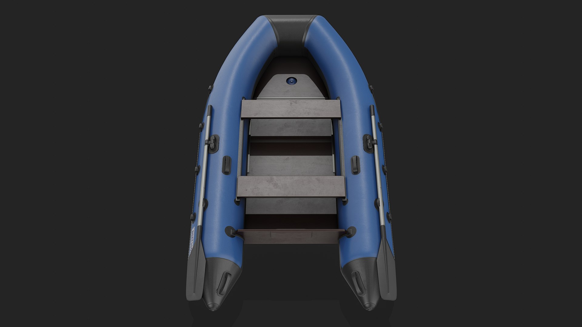 Blue Inflatable Boat 3D Model - TurboSquid 2118933