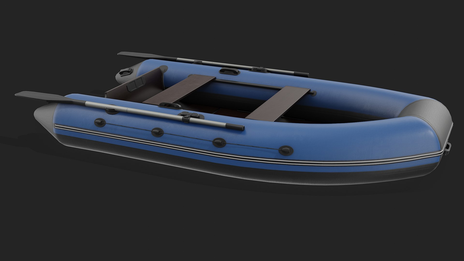 Blue Inflatable Boat 3D Model - TurboSquid 2118933