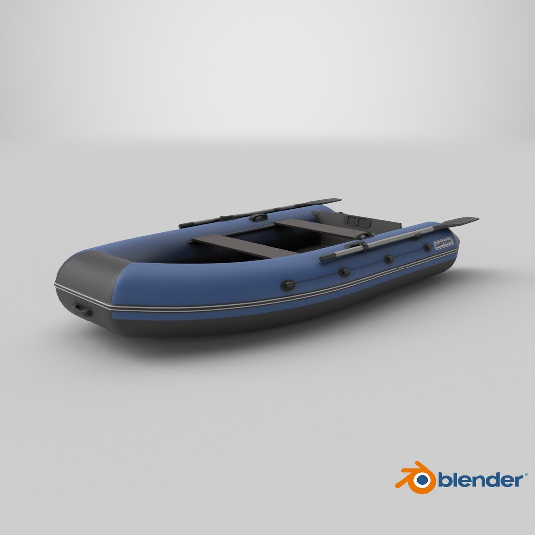 Blue Inflatable Boat 3D Model - TurboSquid 2118933