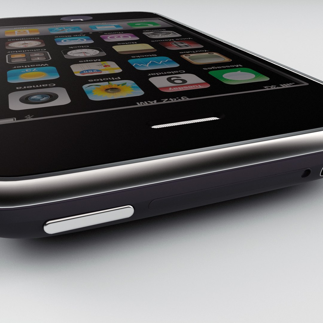 3d Model Apple Iphone 3g 32gb