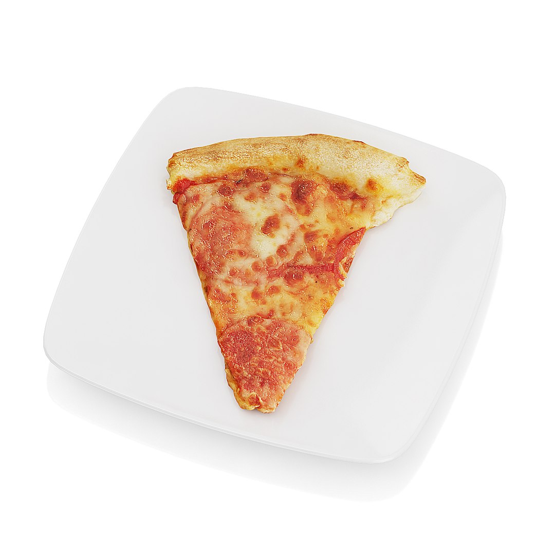 Scanned Slice Pizza 3d Model