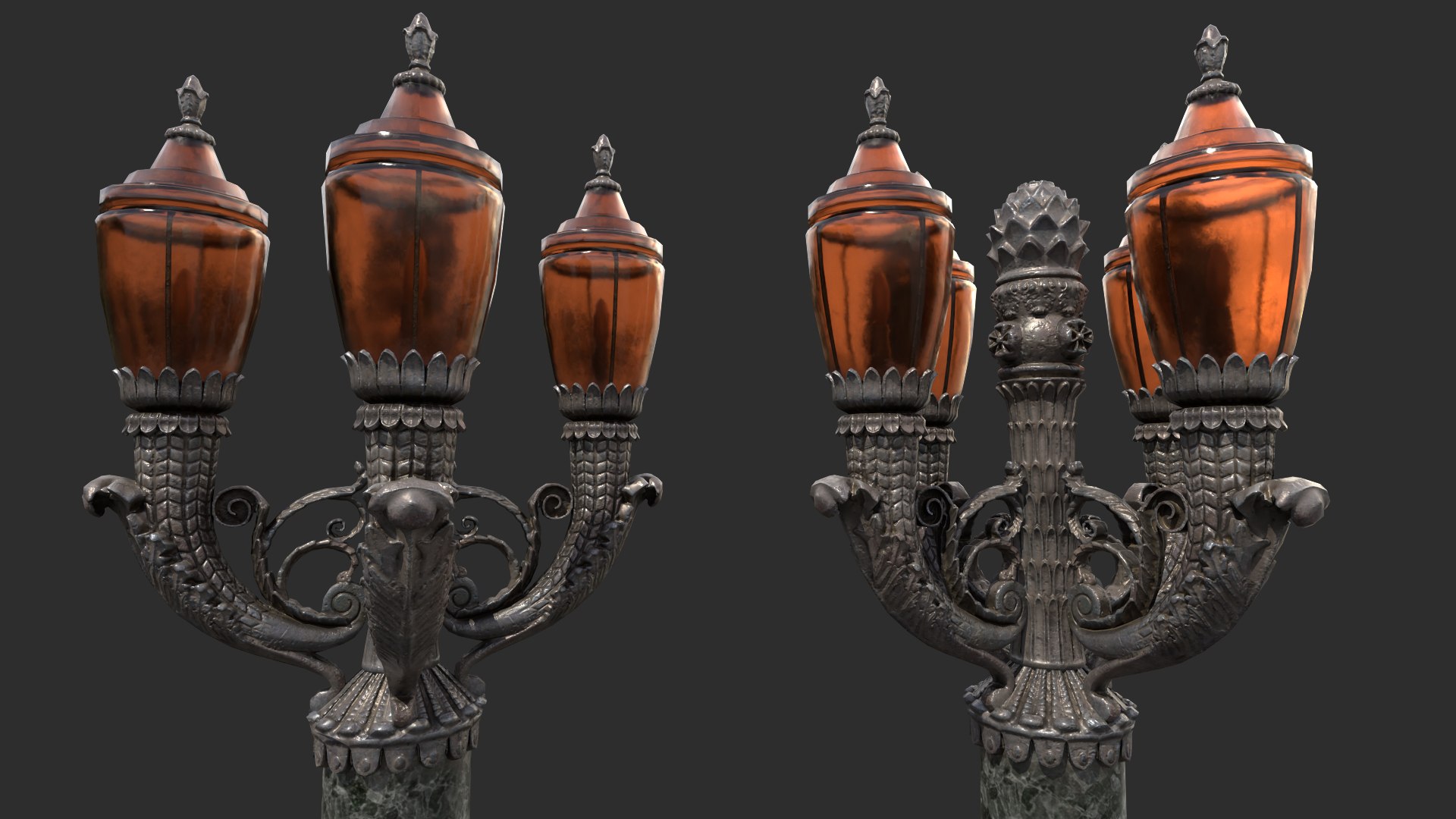 Street Lamp 3D - TurboSquid 2242625