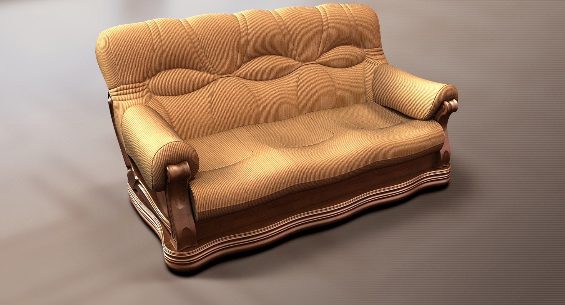 3d Obj Realistic Sofa 1