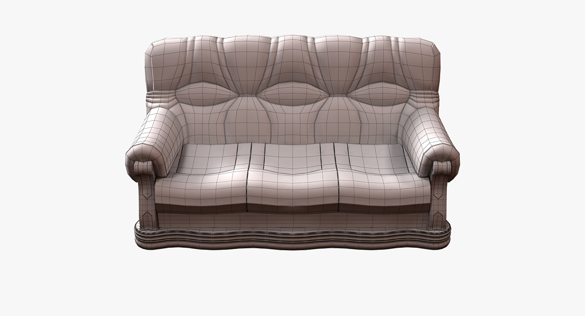 3d Obj Realistic Sofa 1