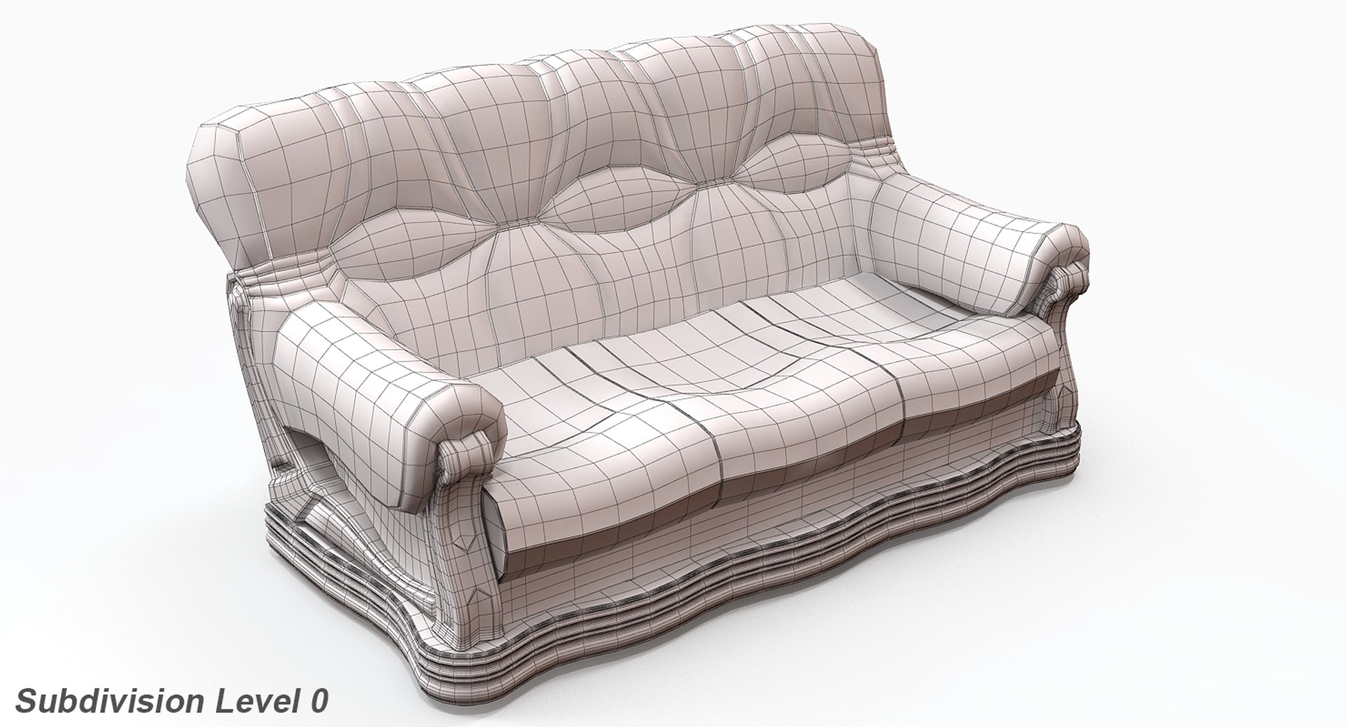 3d Obj Realistic Sofa 1
