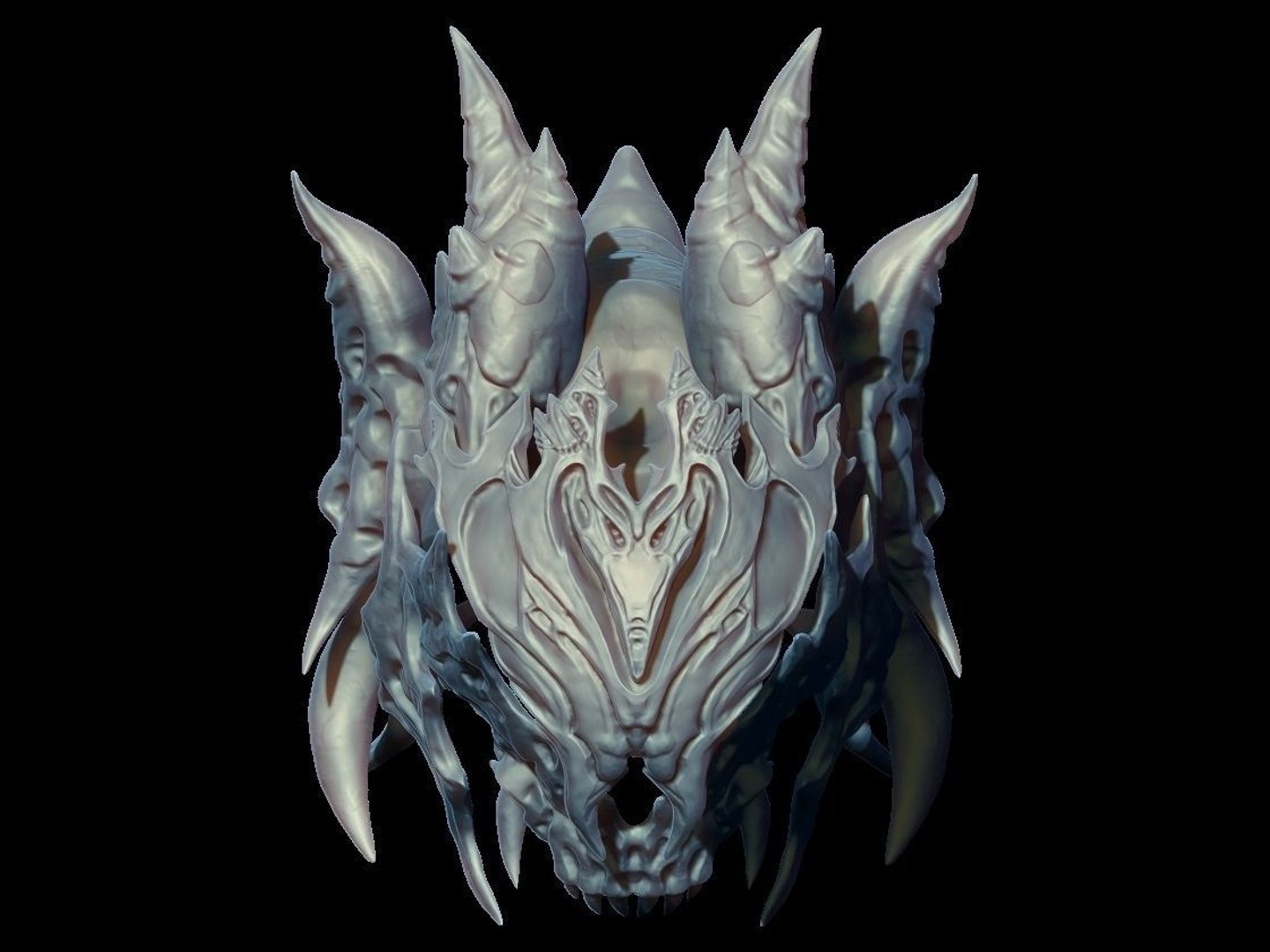 3D Skull Head Armor Model - TurboSquid 1317273