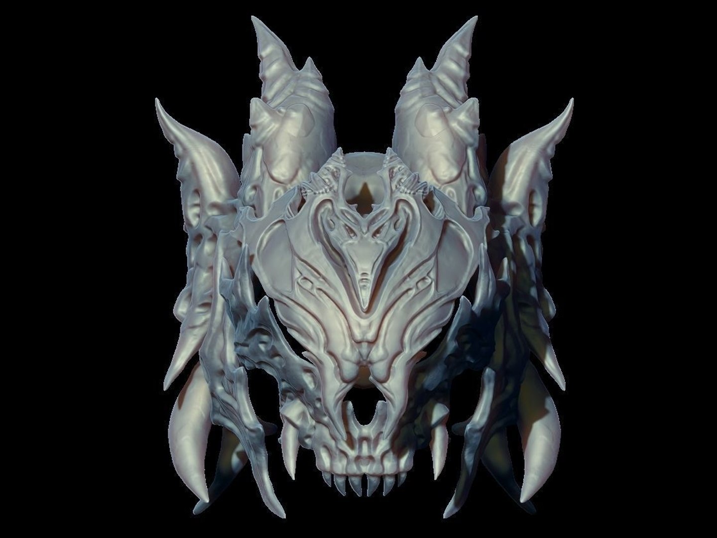 3D Skull Head Armor Model - TurboSquid 1317273