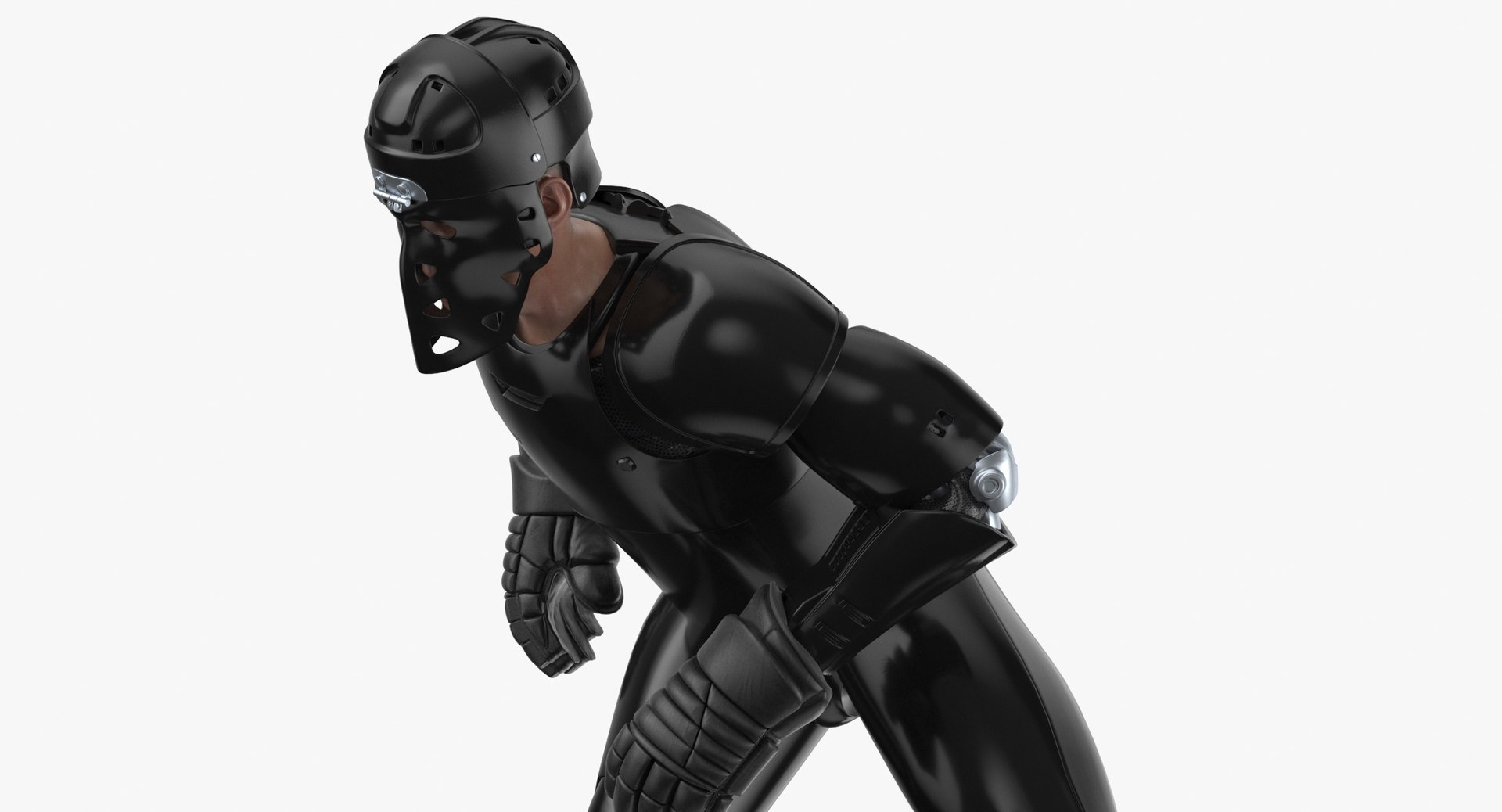 Hummanoid Hockey Player Pose 3D Model - TurboSquid 1588095