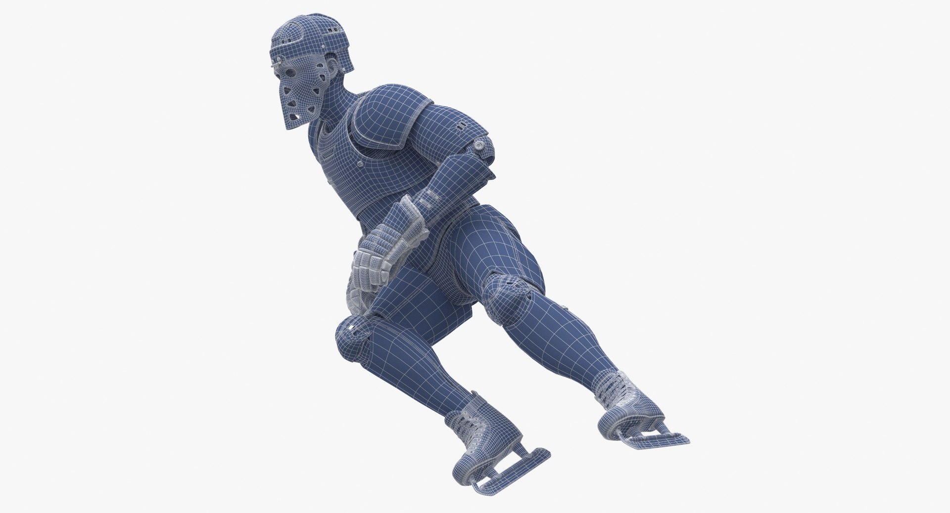 Hummanoid Hockey Player Pose 3D Model - TurboSquid 1588095