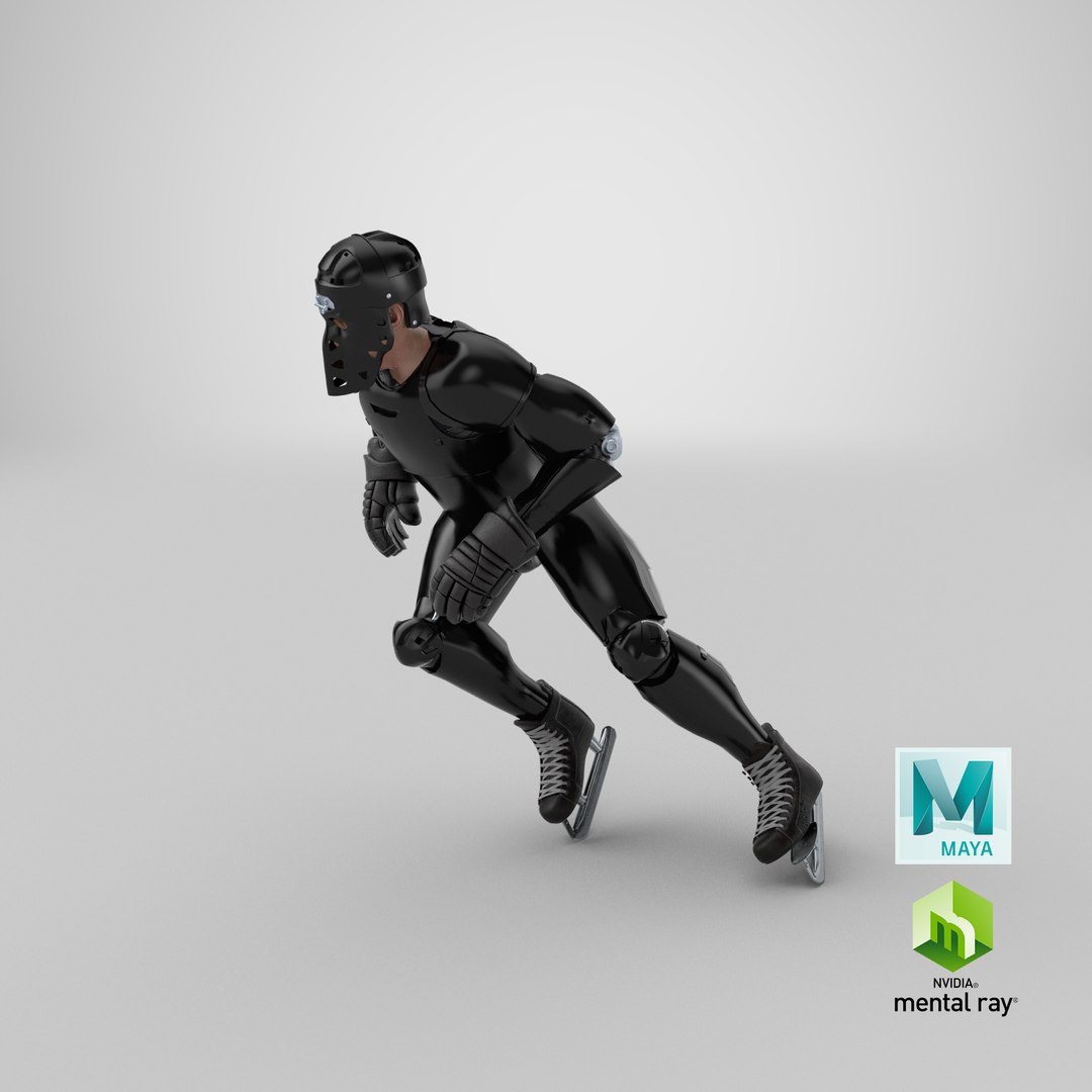 Hummanoid hockey player pose 3D model - TurboSquid 1588095