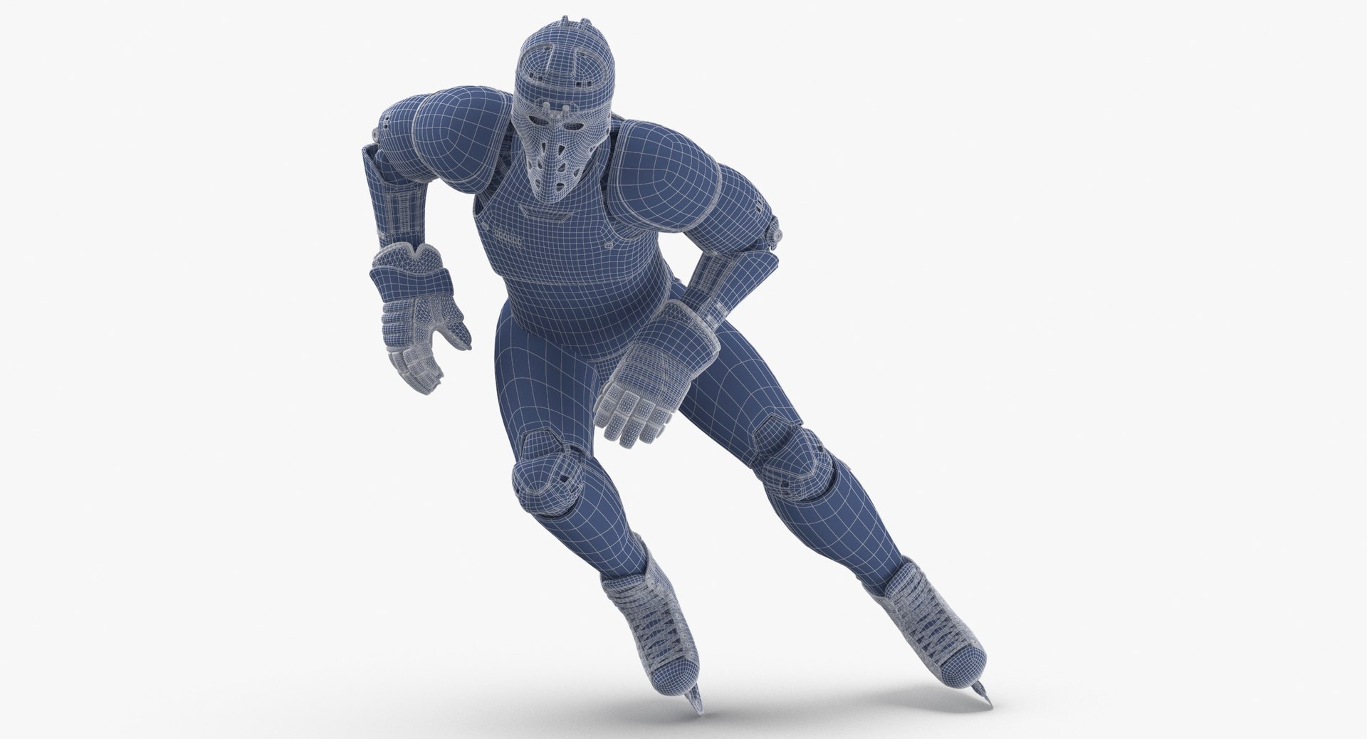 Hummanoid Hockey Player Pose 3D Model - TurboSquid 1588095