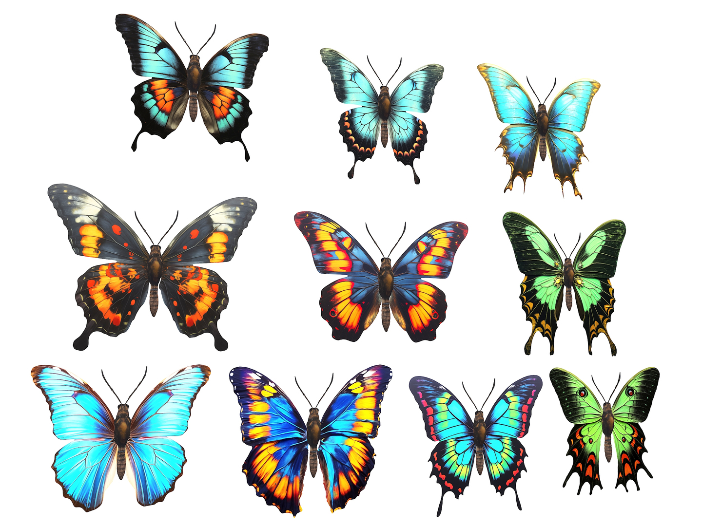 3D Butterflies Pack - TurboSquid 2151183