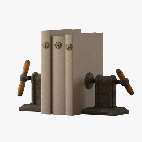 3ds max vise bookends books