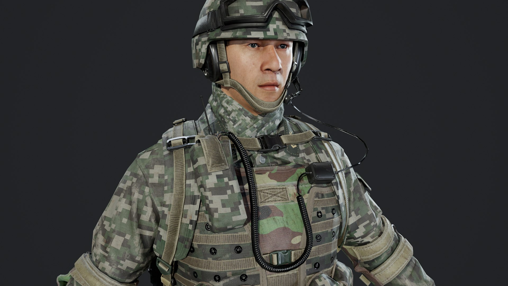 3D Chinese Soldier Special Forces Military - TurboSquid 2303178