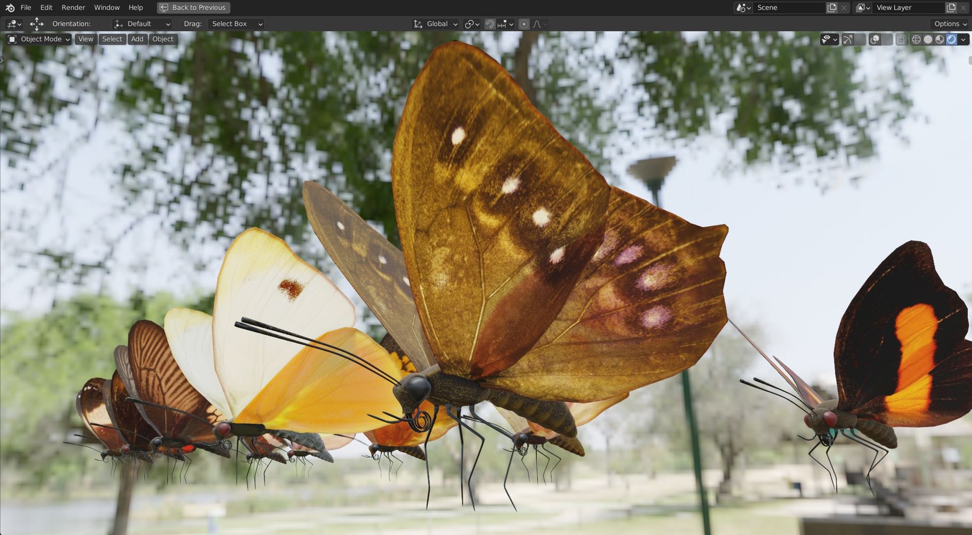 3D Butterfly Collection PBR Rigged Animated - TurboSquid 1782299