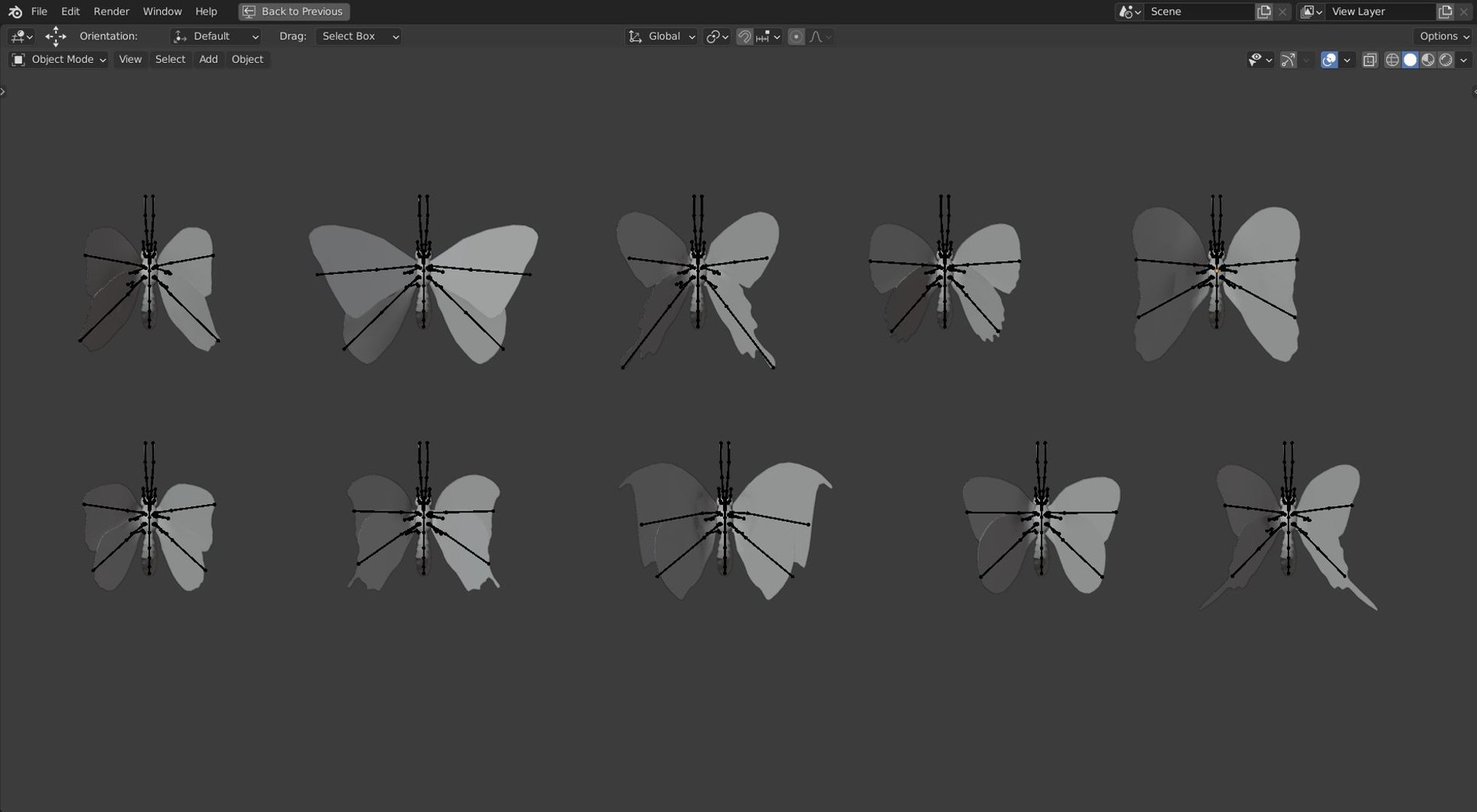 3D Butterfly Collection PBR Rigged Animated - TurboSquid 1782299