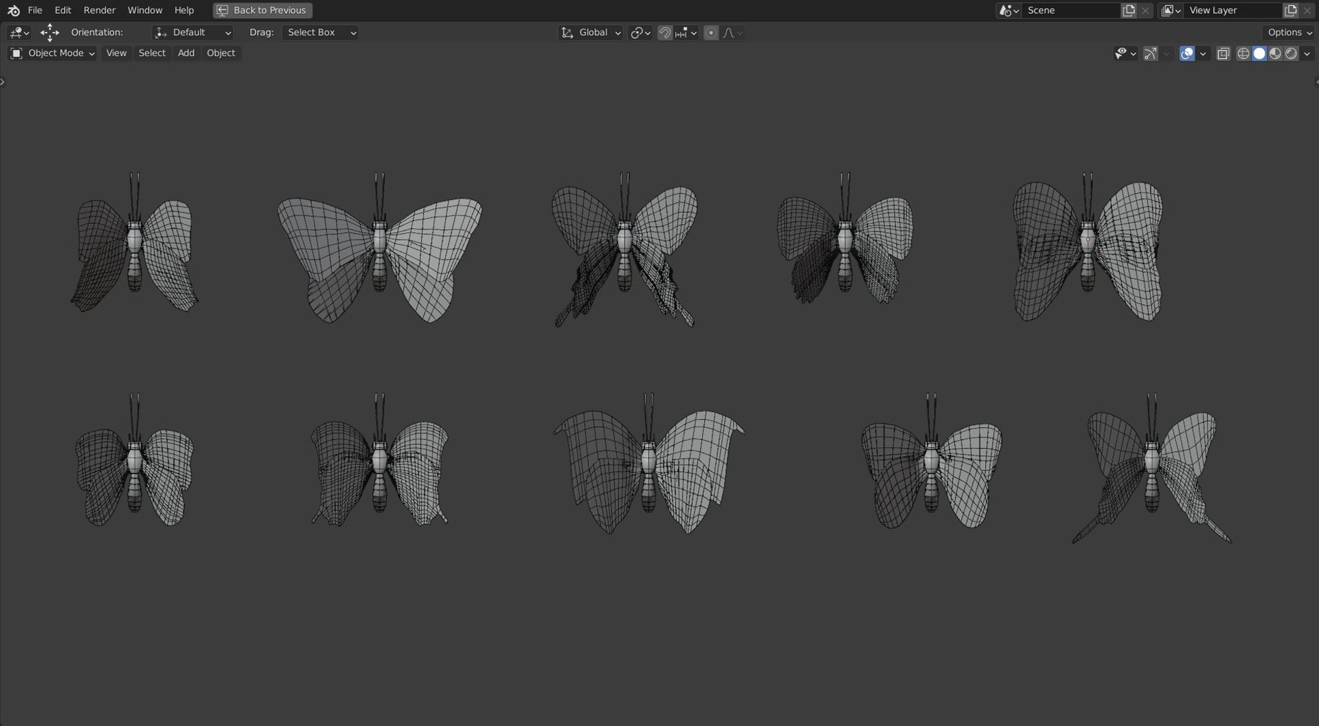 3D Butterfly Collection PBR Rigged Animated - TurboSquid 1782299