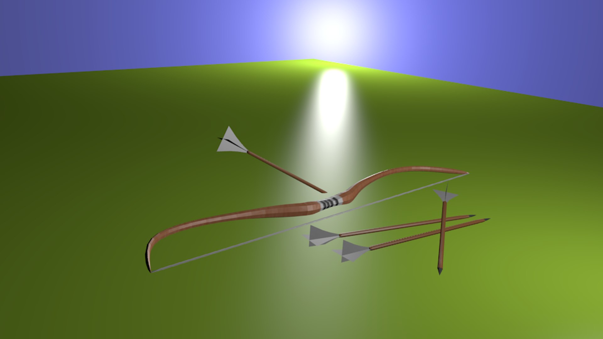 3ds max bow arrow