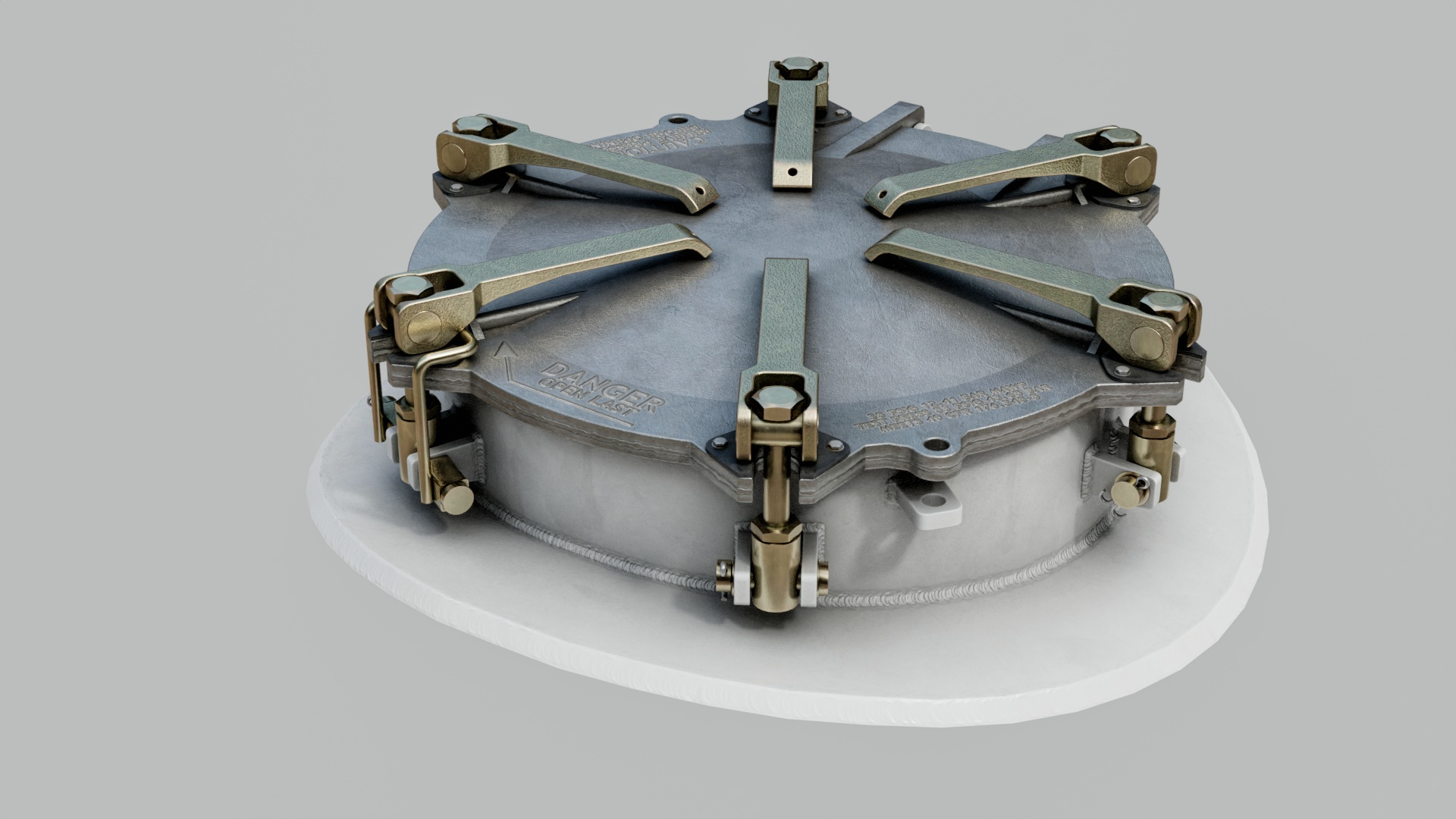 ISO Powder Tank Manhole 3D Model - TurboSquid 2312865