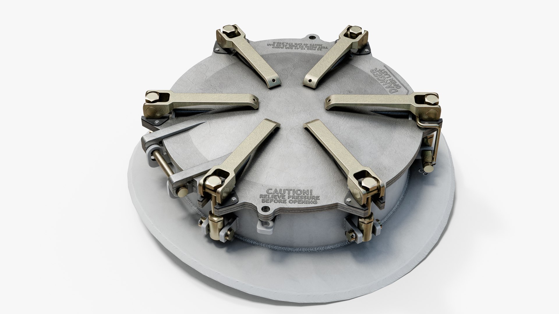 ISO Powder Tank Manhole 3D Model - TurboSquid 2312865